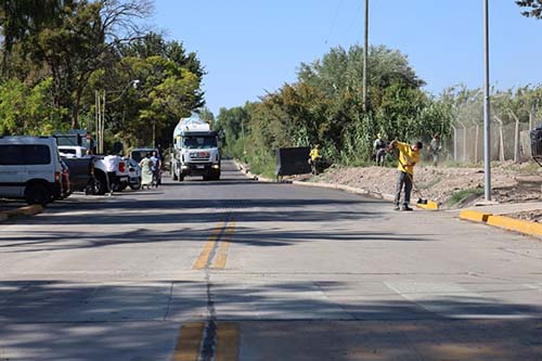 Avanzan las obras para la 3º vía del Acceso Sur - Diario Luján